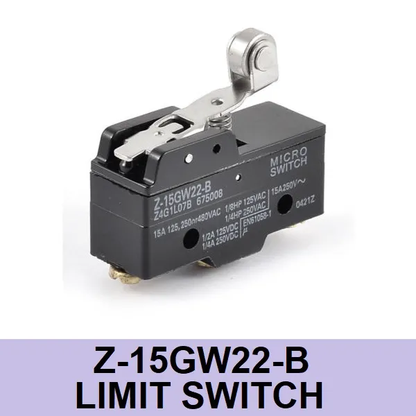 Limit Switch Z-15GW22-B 1 Piece Roller Micro Lever Limit Switch roller Lever SPDT Short Roller ...