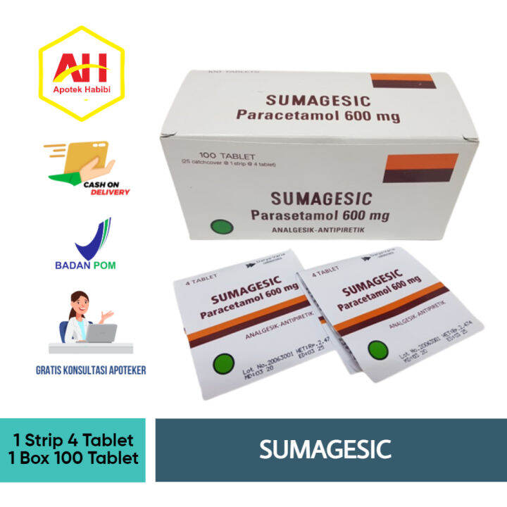 Sumagesic 1 strip isi 4 tablet Obat Sumagesic Sumagesik tablet ...