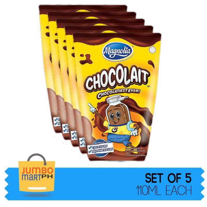 MAGNOLIA CHOCOLAIT CHOCOLATE MILK 110ML / SET OF 5 | Lazada PH