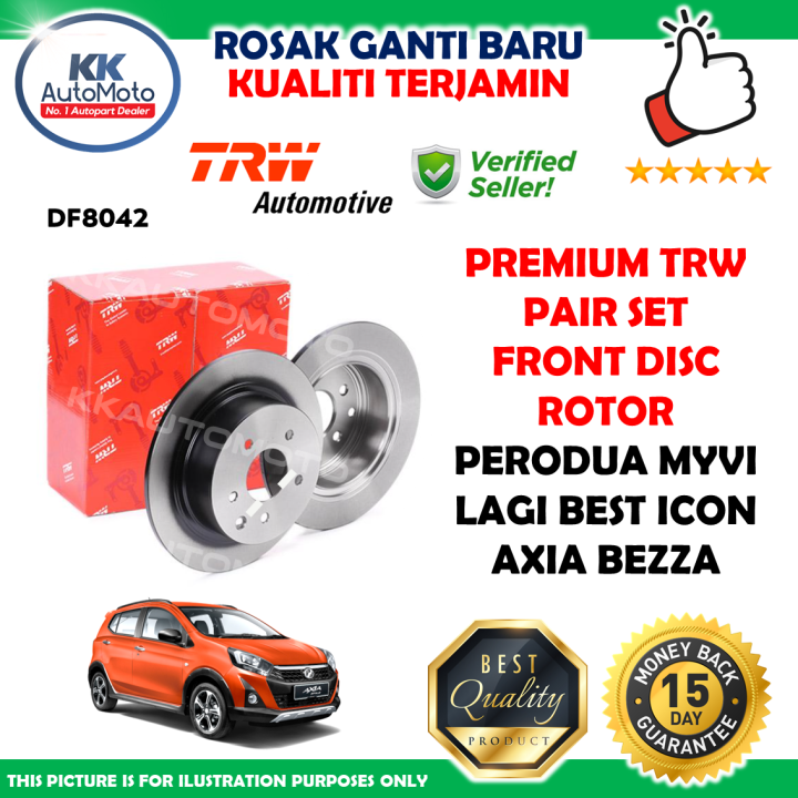 Perodua Myvi Lagi Best Icon Axia Bezza Premium TRW 1 Pair Front Brake ...