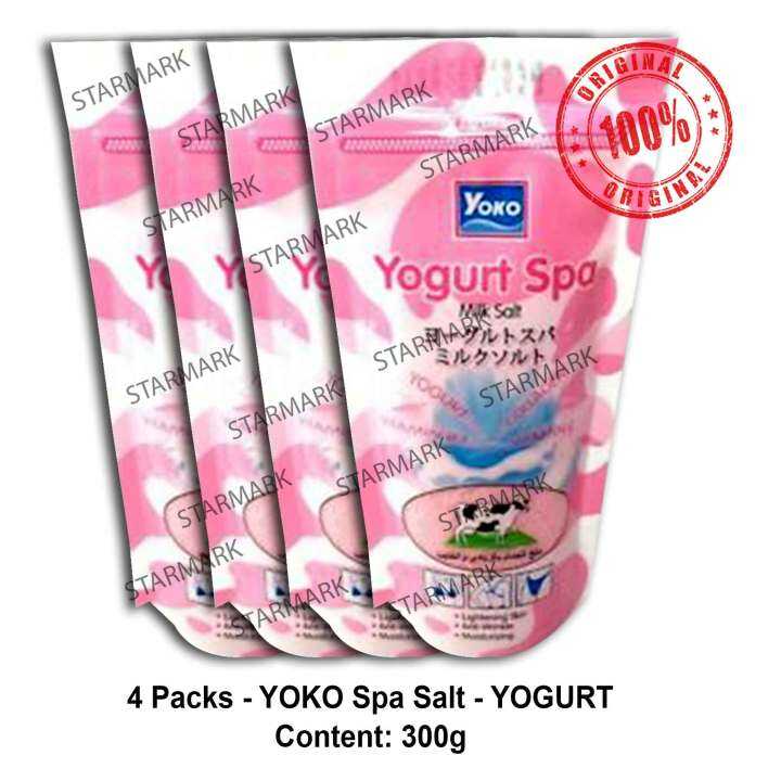 Spa Milk Salt Salts Yoko - Yogurt 300g 300 grams Authentic - Set of 4 ...