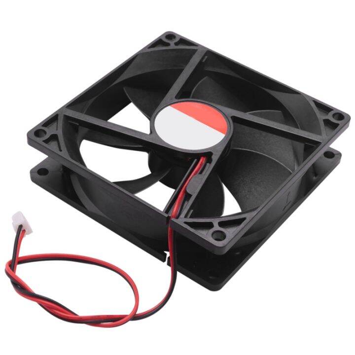 90mm x 25mm 9025 2pin 12V DC Brushless PC Case CPU Cooler Cooling Fan ...
