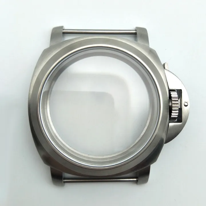 Stainless Steel Silver Case Replacement Brushed 44MM Watch Case with ...