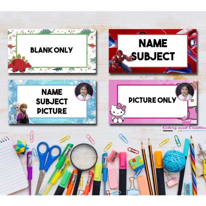 Personalized Sticker for Notebook Subject Stickers Name Stickers 10 pcs ...