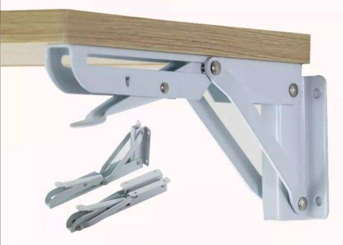 MG FRT Siku Rak Lipat 12inch 30cm Siku Meja Belajar Rak Dinding Besi ...