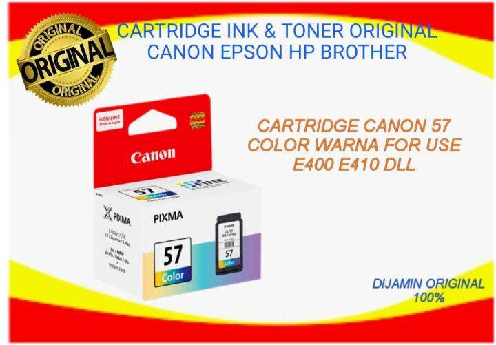 TINTA CARTRIDGE CANON CL 57 CL57 COLOUR COLOR WARNA FOR USE PRINTER ...