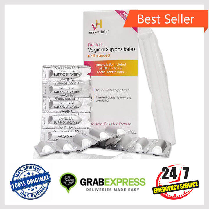 ON-HAND! vH Essentials pH Balanced Prebiotic Suppositories, 15 count ...