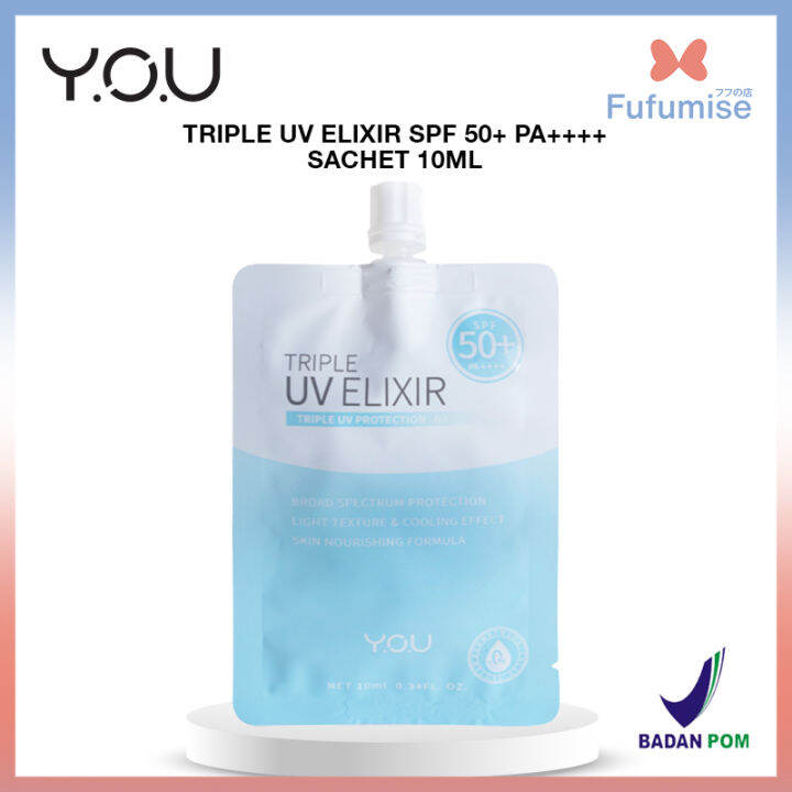YOU Triple UV Elixir SPF 50+ PA++++ Sachet 10ml | Sunscreen Y.O.U ...