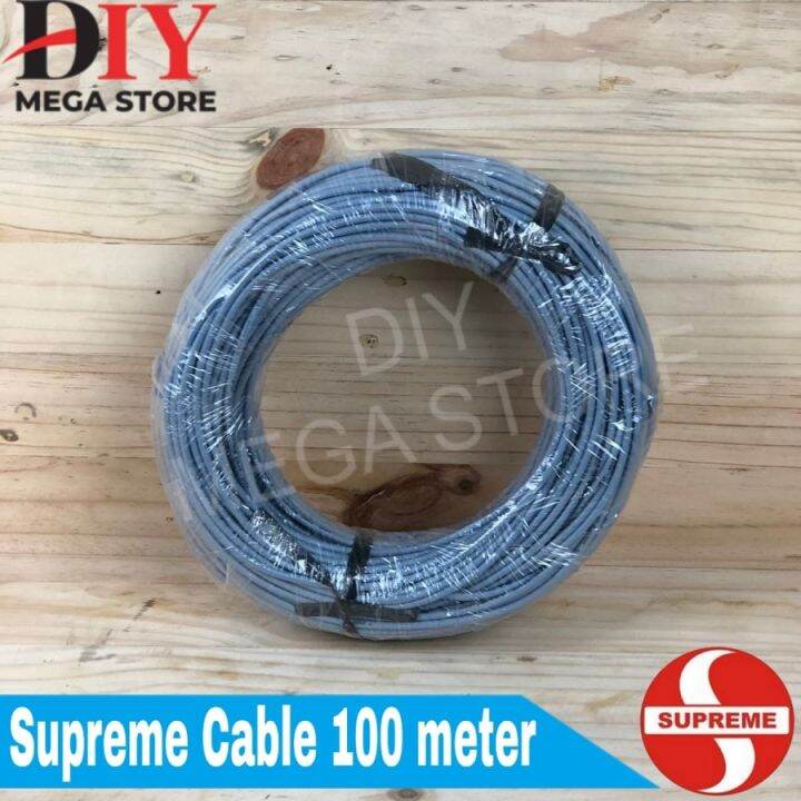 Kabel telepon supreme 100 m isi 4 ITC 2x2x0.6 panjang 100 meter ori ...