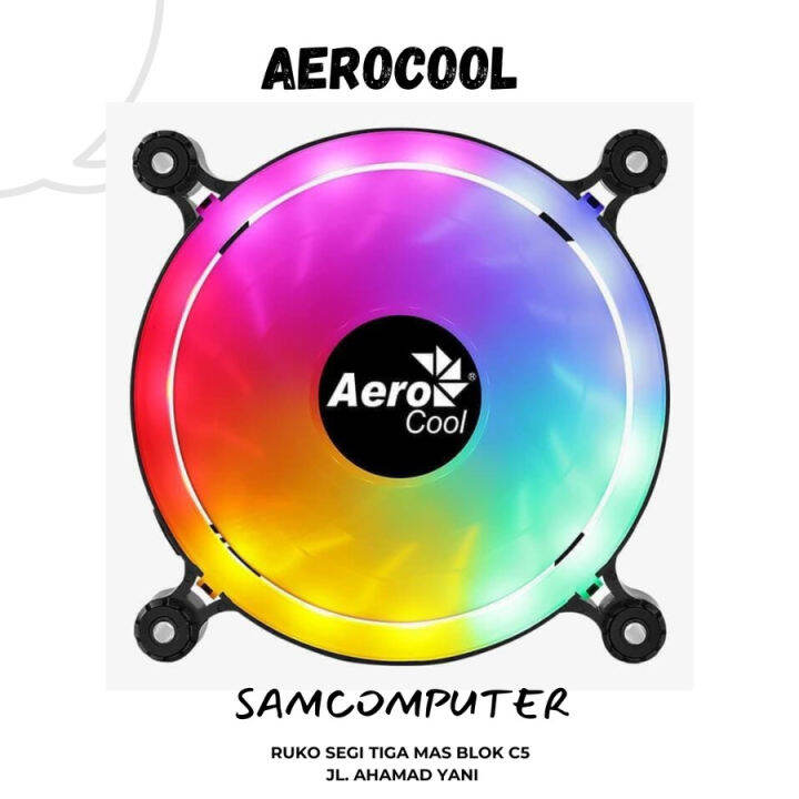Aerocool SPECTRO 12 FRGB Fan 12CM RGB 120MM Molex Anti Vibration ...