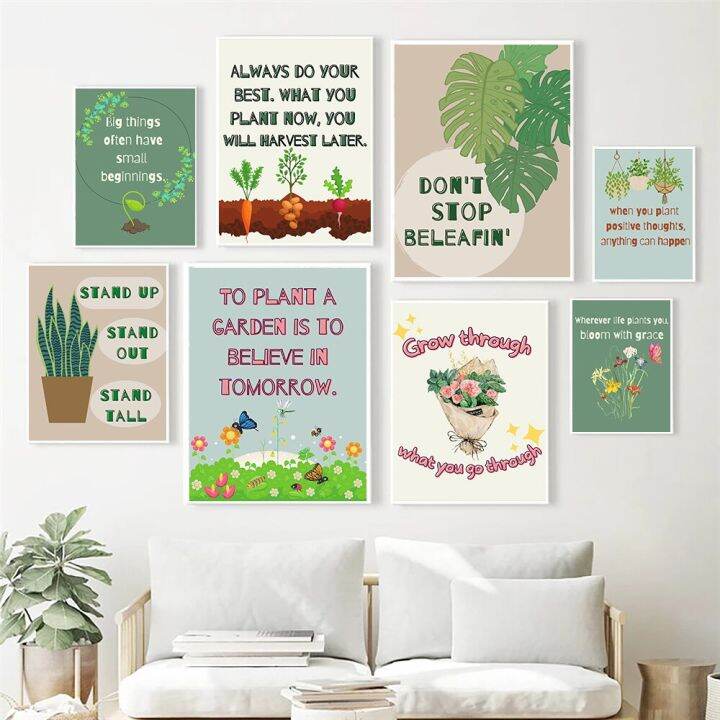 Plant Themed Classroom Wall Decor Greenhouse Garden Theme Poster and ...