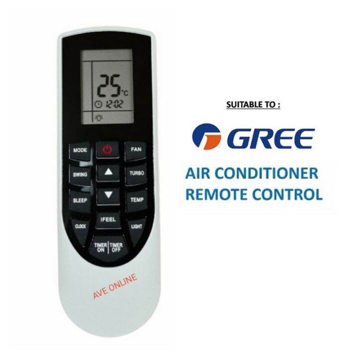GREE Air Cond Aircond Air Conditioner Remote Control Replacement ...
