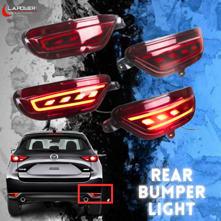 MAZDA CX-5 CX5 2018-2023 DYNAMIC MOVING LED REAR BUMPER REFLECTOR LIGHT ...