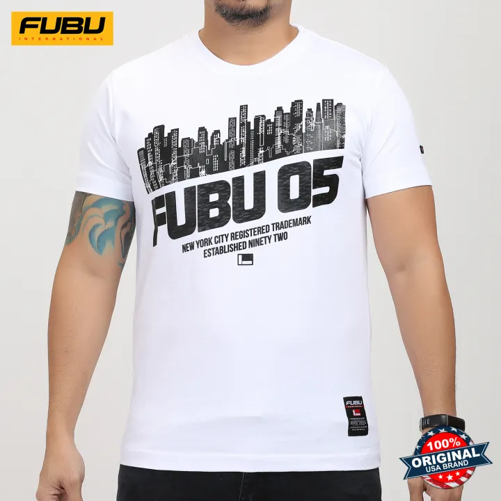 Fubu Round Neck Muscle Fit FBT01B-2599 (White) | Lazada PH