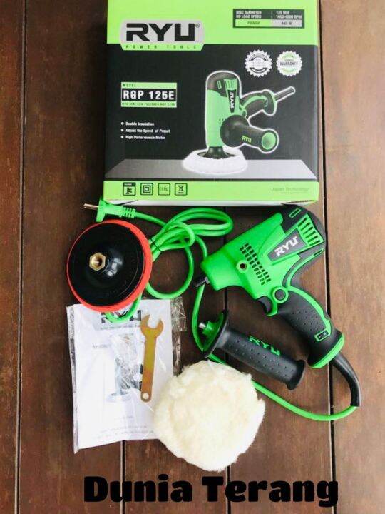 Gun Polisher RYU RGP125E 5in 440W - Mesin Poles Mobil RYU RGP 125 E - Alat Poles Listrik ...