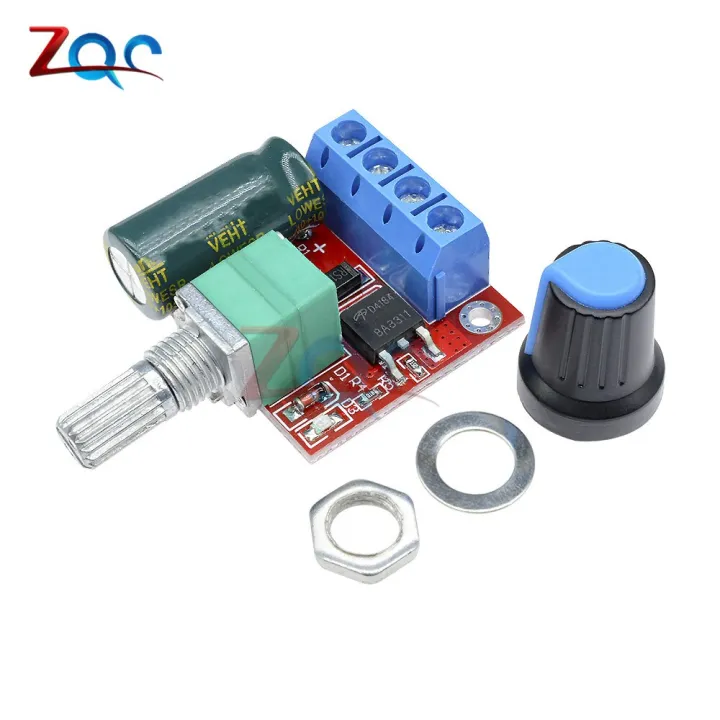 Mini PWM DC Motor Speed Controller Module DC-DC 4.5 -35V 5A 90W Speed Regulator Control ...