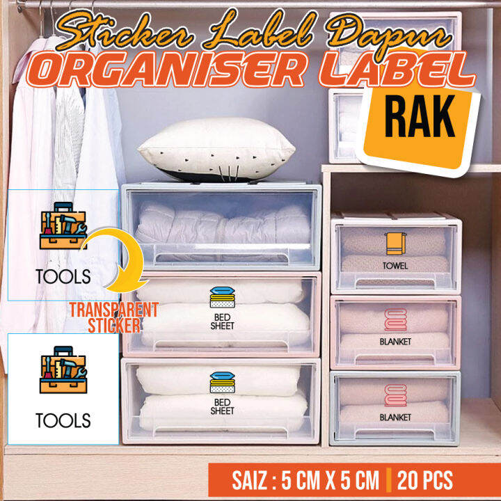 20pcs Sticker Label Rak Pakaian | Lazada
