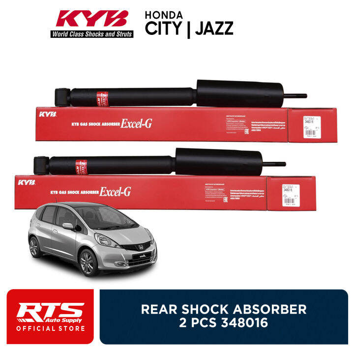 KYB Excel G Rear Shock Absorber Honda City / Jazz 2009 - 2013 348016 ...