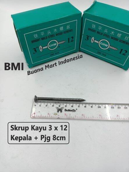 Skrup Kayu CHW 3x12 Plus (+) | Wood Screw CHW | Lazada Indonesia