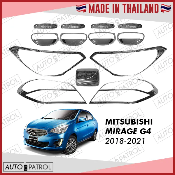 Mitsubishi Mirage G4 2018-2021 Combo Set Garnish Chrome | Lazada PH