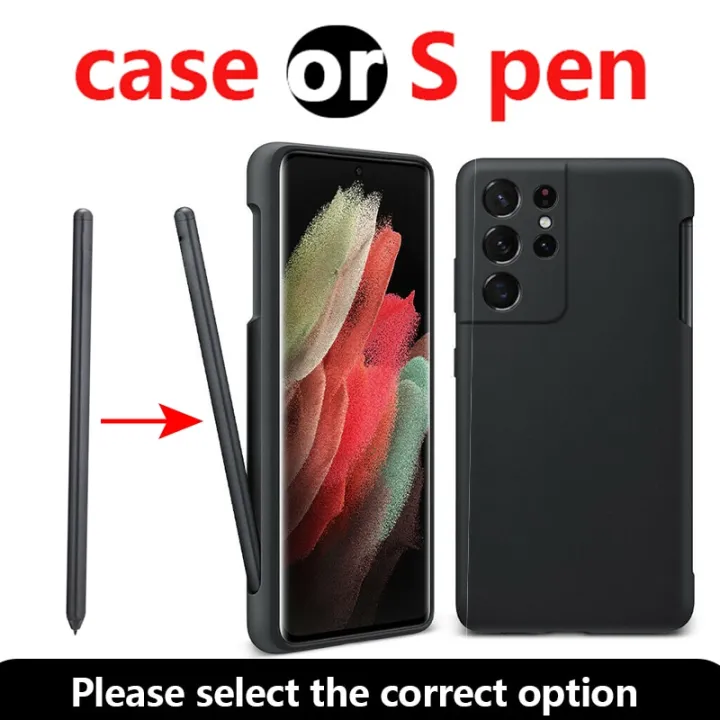For Samsung Silicone Case for Galaxy S21 Ultra 5G OR S Pen Genuine SPEN S-PEN！ Black EJ-PG998 ...