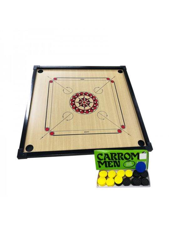 Mini Carrom Board 60cm. Full set (wood) | Lazada