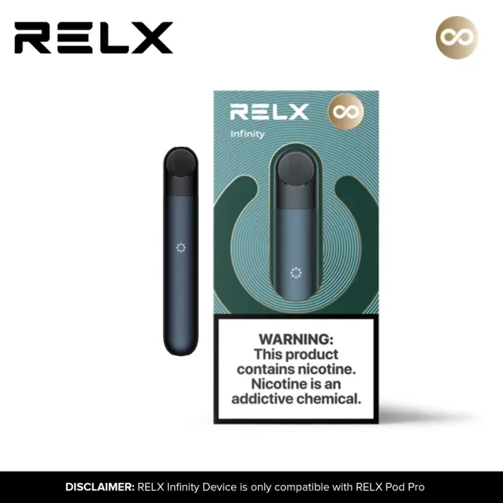 RELX INFINITY BLACK Device For RELX Pro Pods Dual-Charging System Smart ...