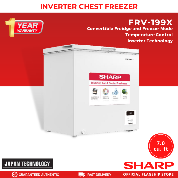Sharp FRV-199X 7.0cu.ft Inverter Chest Freezer | Lazada PH