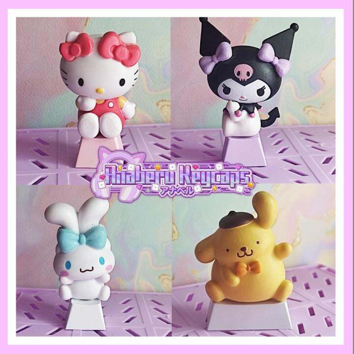 Sanrio Hello Kitty Pompompurin Cinamon roll Kuromi Keycaps | Lazada PH