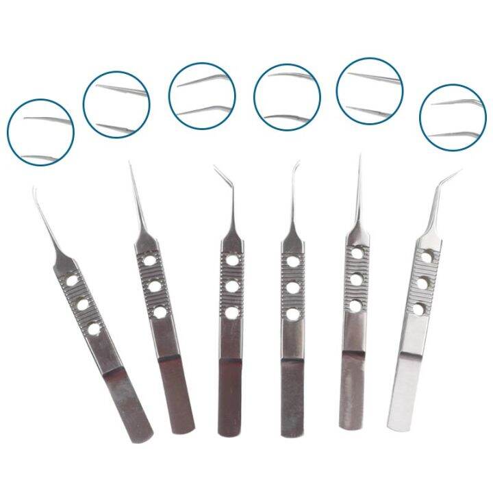 Sandi Ophthalmic Instrument Ophthalmic Forceps Stainless Steel Curved ...
