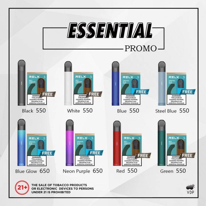 Essential Device With 1 FREE RANDOM POD Compatible with Relx Infinity Pods | Lazada PH