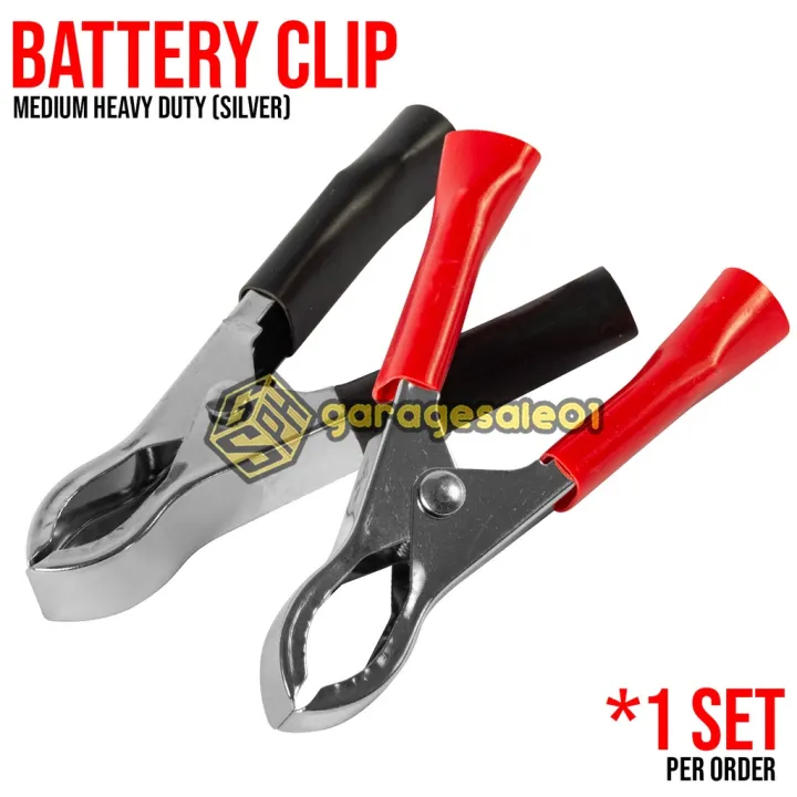 Silver Clad Insulated Battery Clip/Clamp Medium (PER SET) | Lazada PH