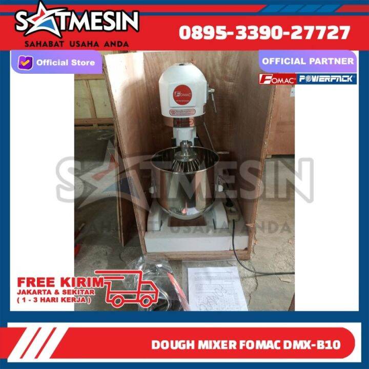 Planetary Mixer Fomac 10 Liter DMX-B10, Mixer Roti 10 Liter DMX ...