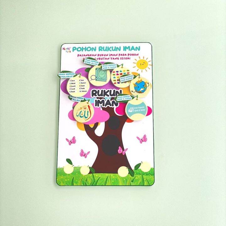 Neenkids Mainan Montessori Anak Neenkids Mainan Menempel Anak Edukasi ...