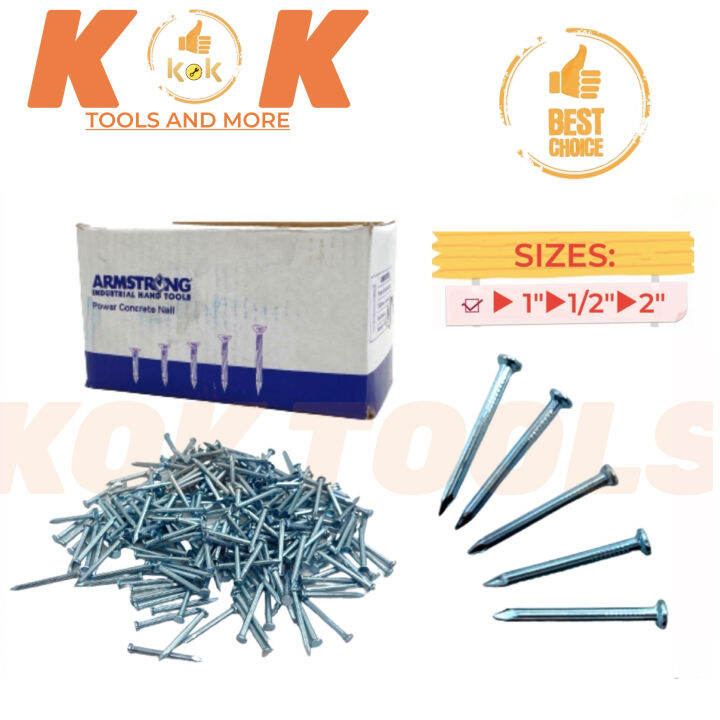 POWER CONCRETE NAIL 1 kg 1", 1 1/2", 2" | Lazada PH