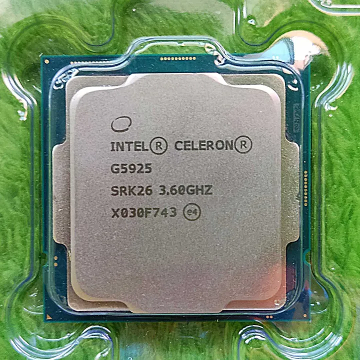 CPU: intel Celeron G5925 2c/2t Turbo 3.60GHz(ใส่บอร์ด1200เจน10-11 ...