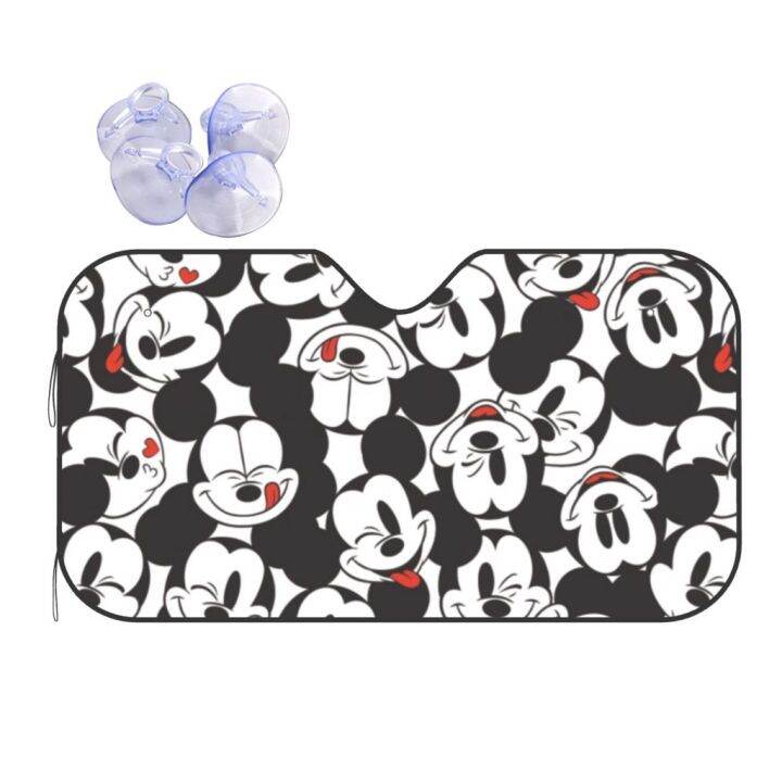 Disneys Mickeys Mouse Windshield Sunshade Car Foldable UV Ray Reflector ...