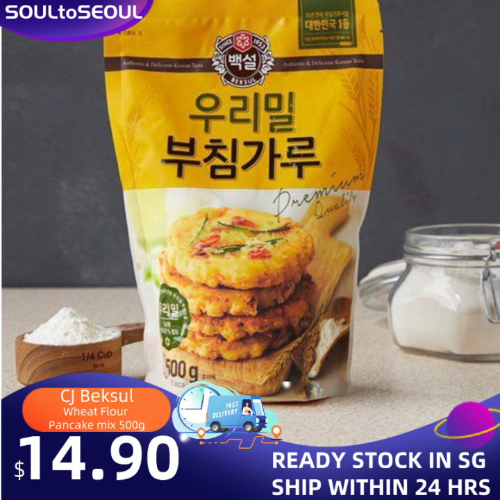 【SG LOCAL STOCK】BEKSUL Korean Pancake Mix with Korean Wheat Flour 500g ...