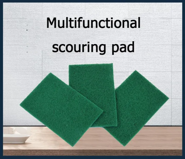 roomtour แผ่นใยขัดทำความสะอาด 10 ชิ้นล้างจานล้างหม้อและอุปกรณ์ทำความ ...