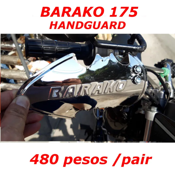 BARAKO 175 HAND GUARD STAINLESS , PAIR, " BARAKO BATMAN logo ...