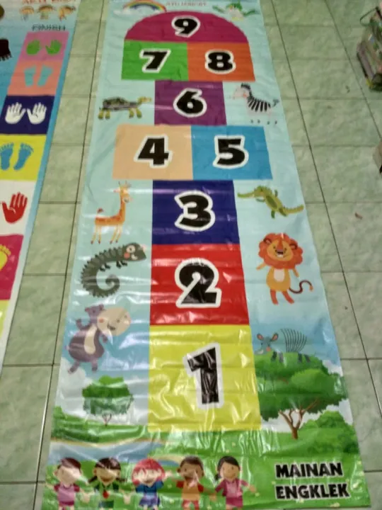 Mainan Sondah/Engklek Untuk TK Terbuat Dari Kain Spanduk Berkwalitas ...