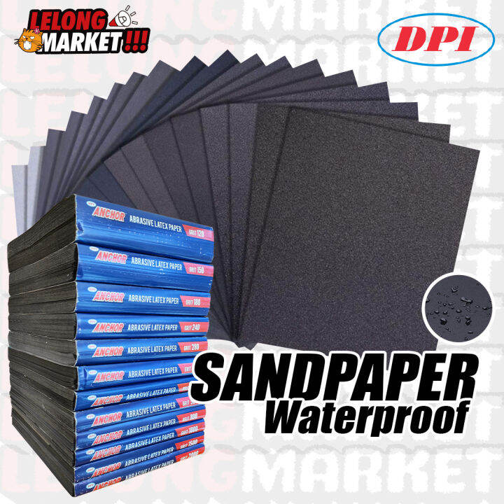 [ Anchor DPI ABRASIVE SAND PAPER 80-1500 ] Kertas Pasir Gosok Body ...