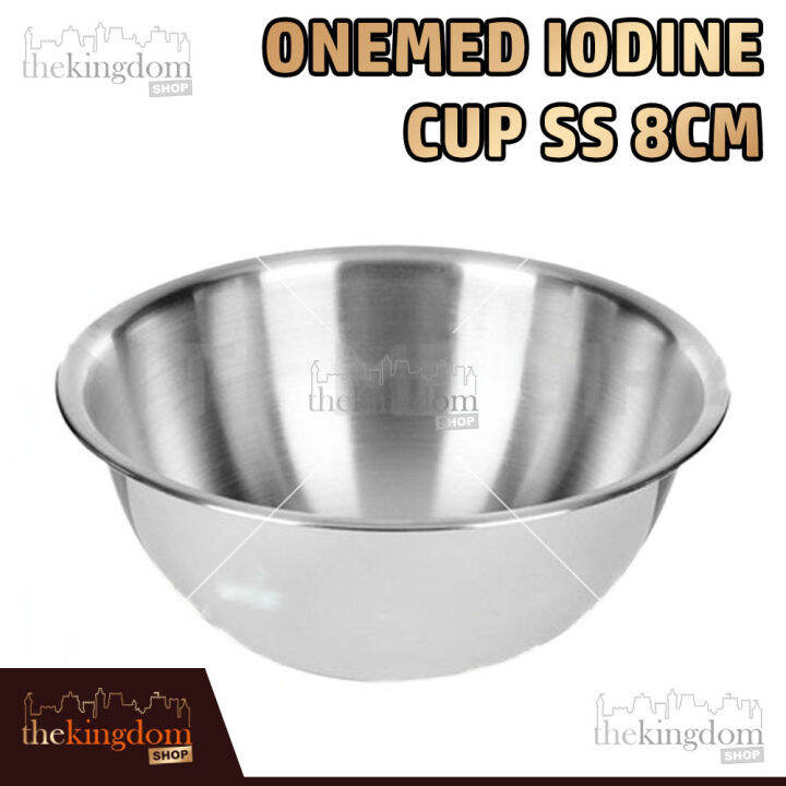 Onemed Iodine Cup SS 8cm Kom Wadah Cawan Stainless Steel Baskom Iodin | Lazada Indonesia