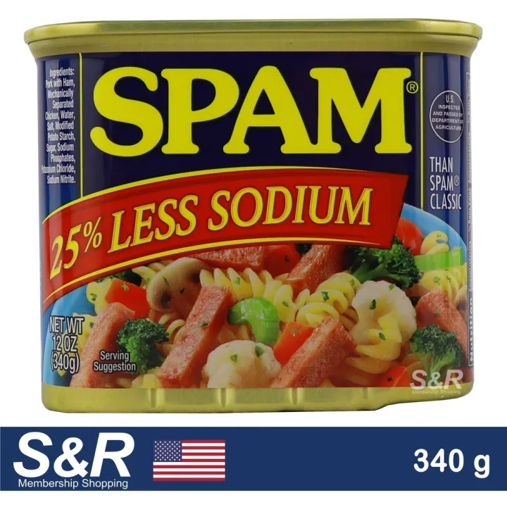 KC grocery Spam Luncheon Meat 25 Less Sodium 340g | Lazada PH