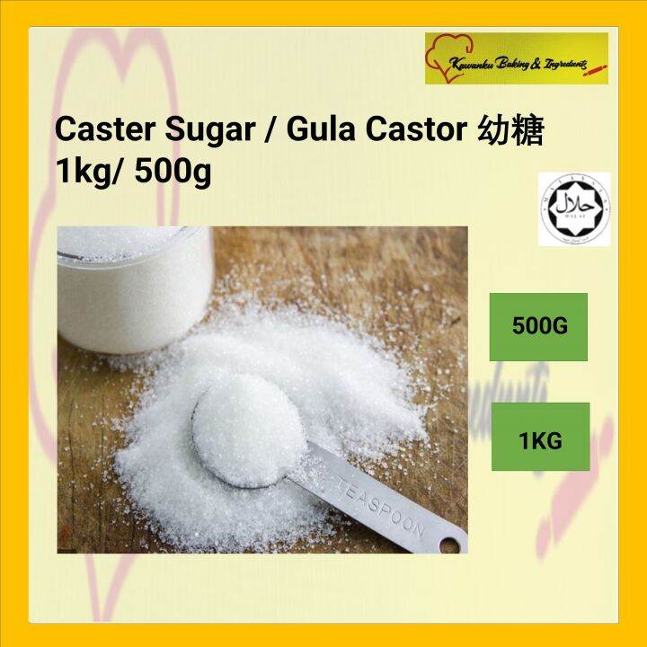 Caster Sugar / Gula Castor 幼糖 1kg/ 500g | Lazada