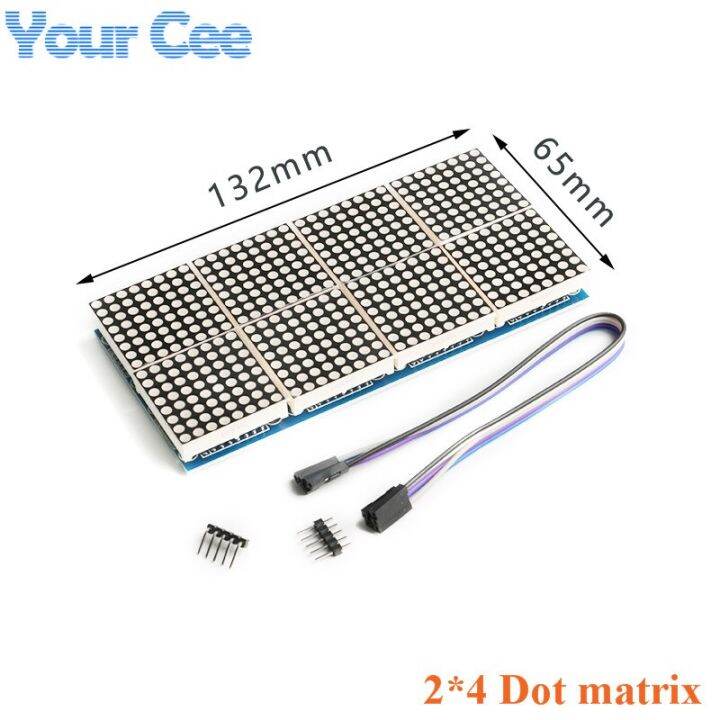 MAX7219 8*8 Dot Matrix LED Display Module 8/4/2 in one Digital Tube ...