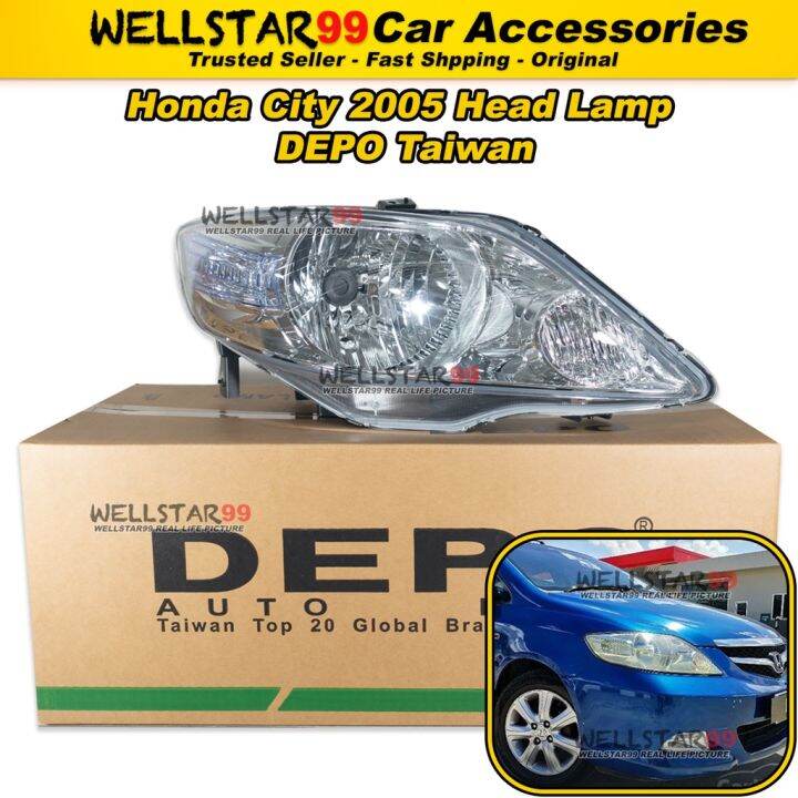 DEPO Taiwan Honda City 2005 Head Lamp Lampu Depan 车头灯 | Lazada