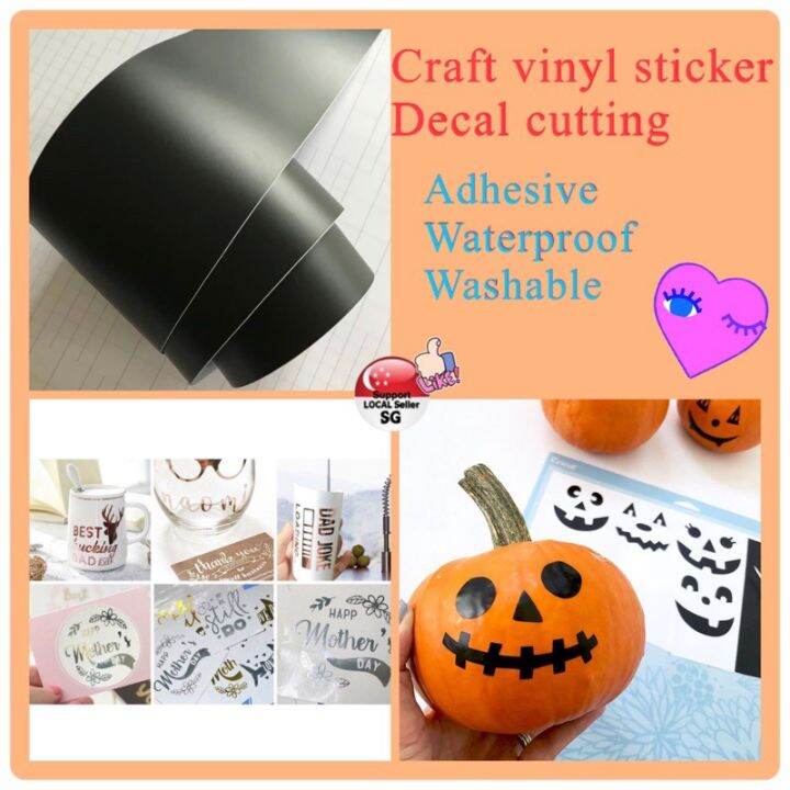 Matte black vinyl sticker - decal cutting -wording-graphic- pattern-die ...