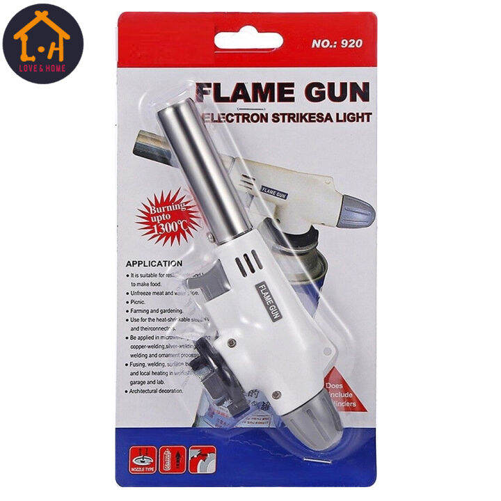 LOVE&HOME Flame Gun Butane Torch Electron Strikesa Light Butane Torch ...