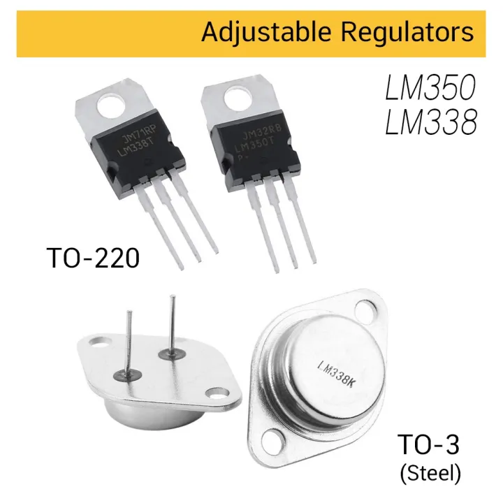 ส่งฟรี [COD] IC LM350 (3A) LM338 (5A) Adjustable 1.2V-32V Output 3-terminal linear Voltage ...